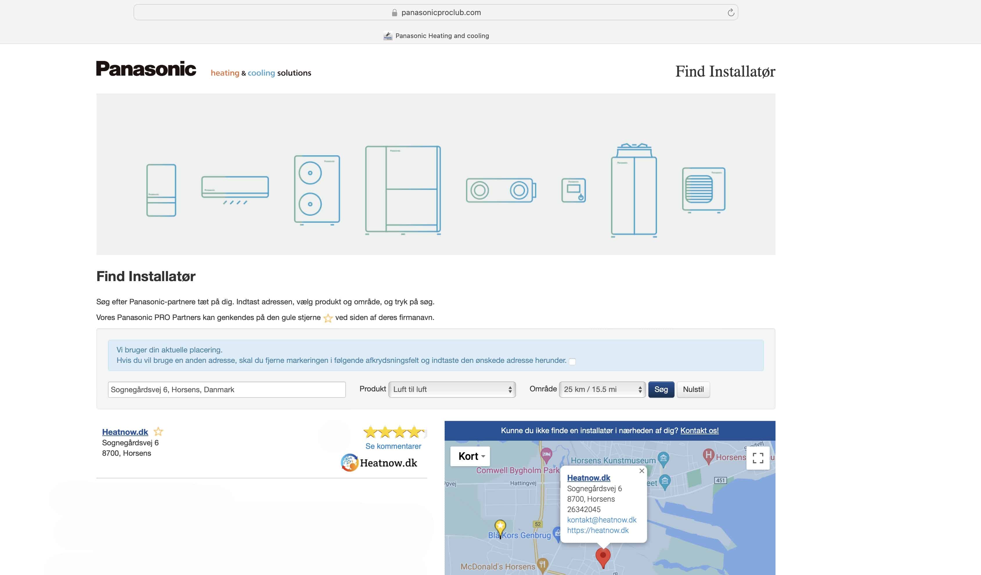 Panasonic Pro partner - Heatnow.dk